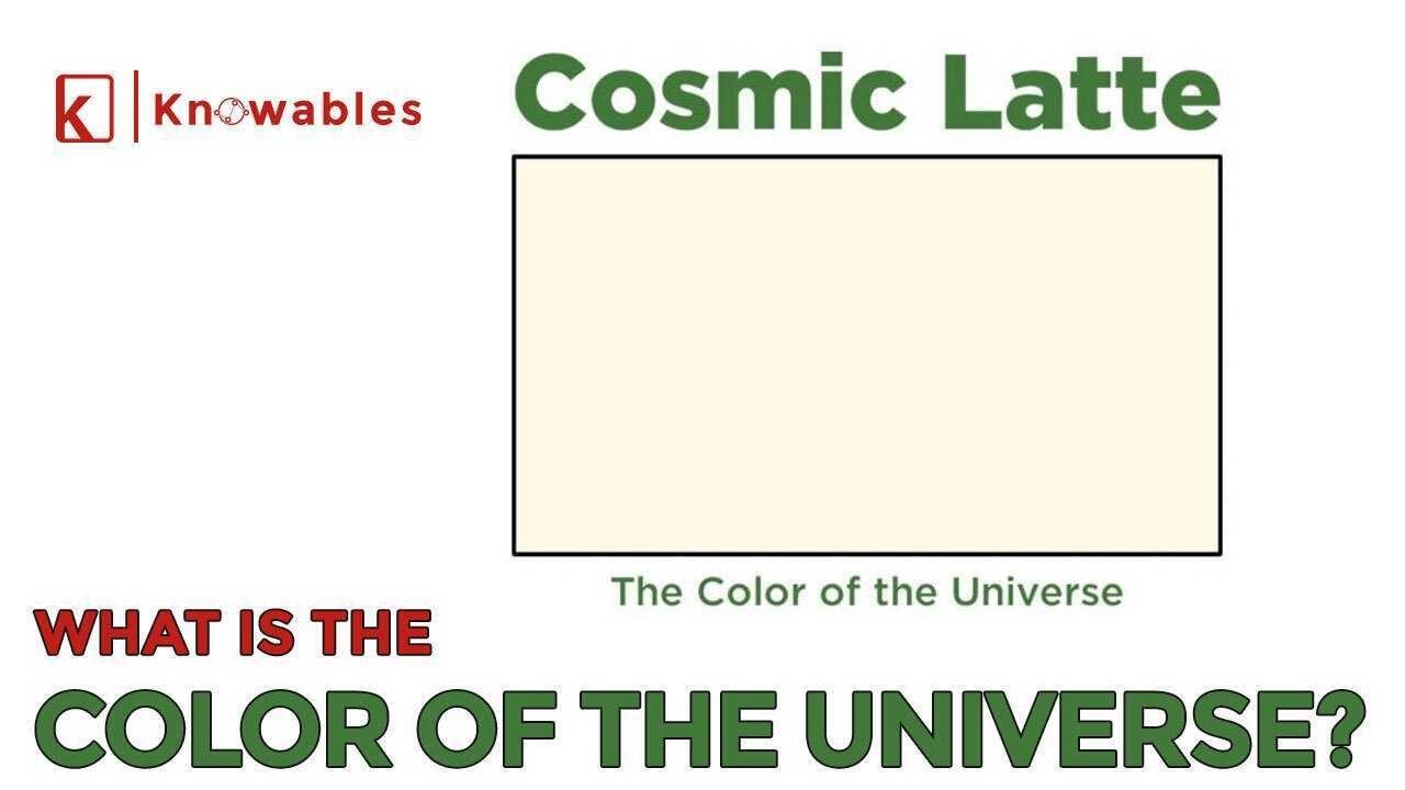 Cosmic Latte: The Intriguing Color of the Universe - YouTube