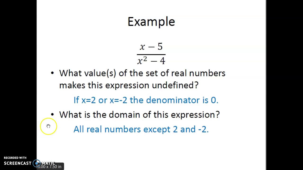 Rational Expressions (Simplify) - YouTube