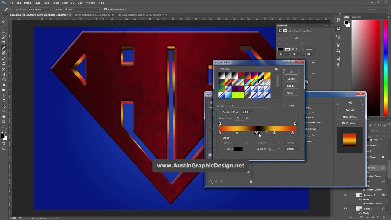 Superman Style HR Department Logo Design Creation - YouTube