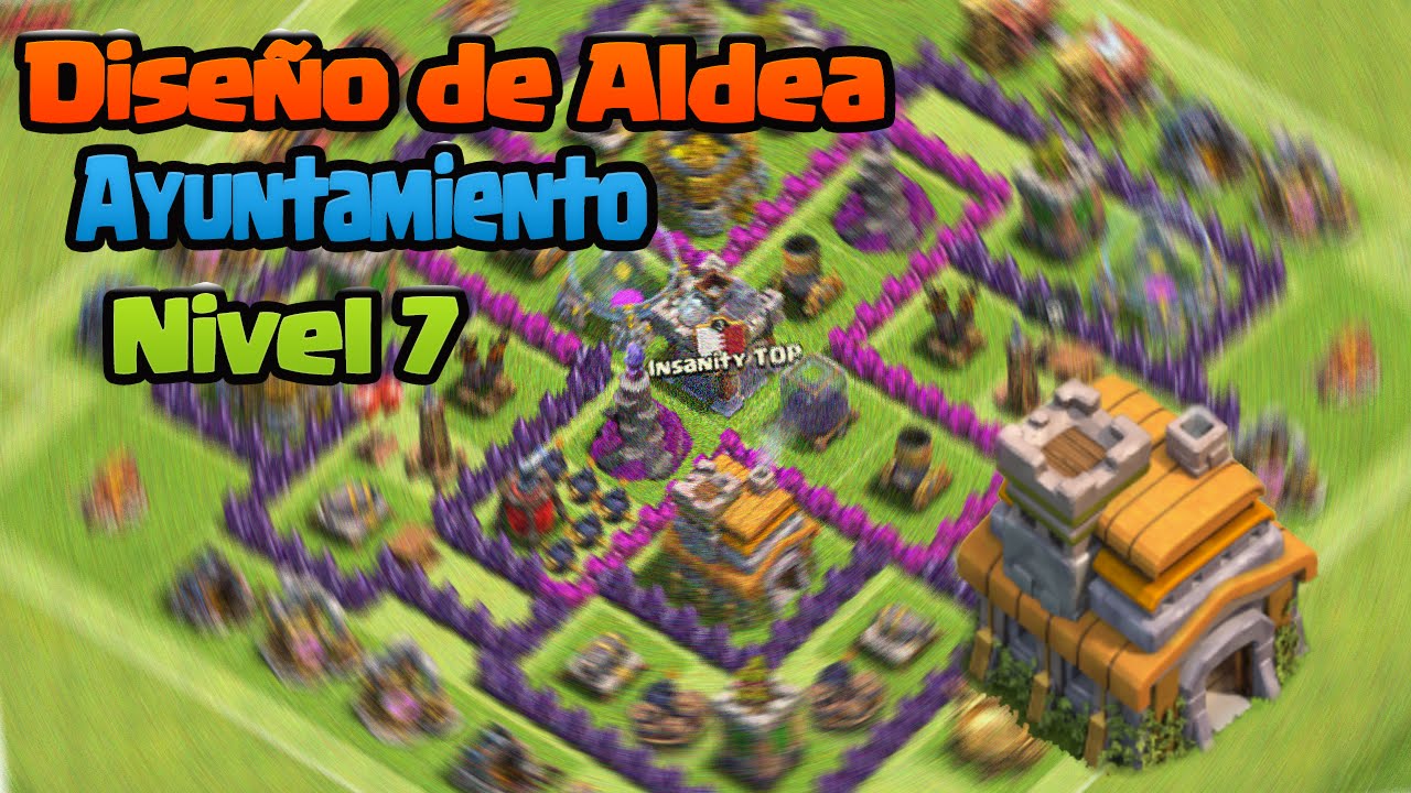 NUEVO !! Diseño de Aldea TH7 | Ayuntamiento 7 | Clash of Clans en ...