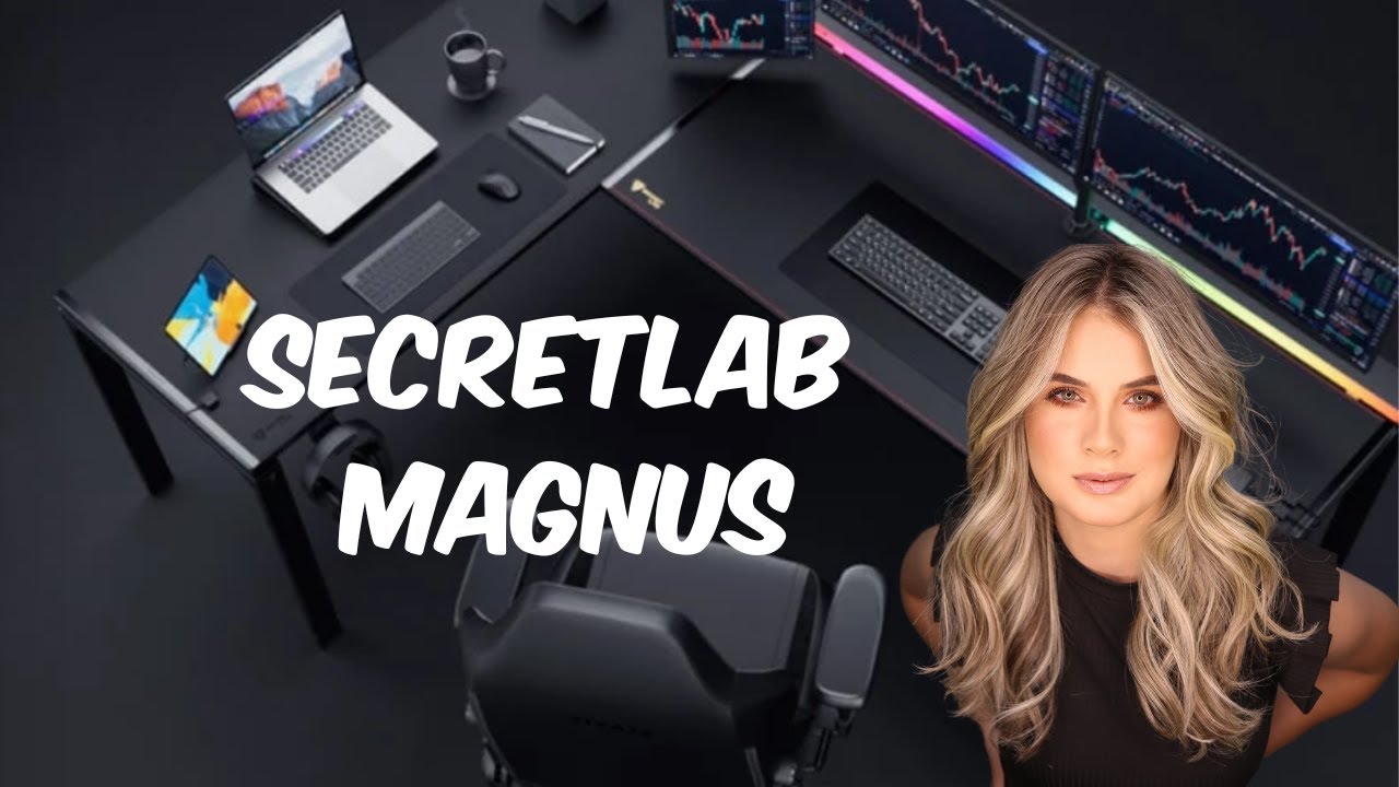 My sweet family desk setup | Secret Lab Magnus Desk with L-Shape ...