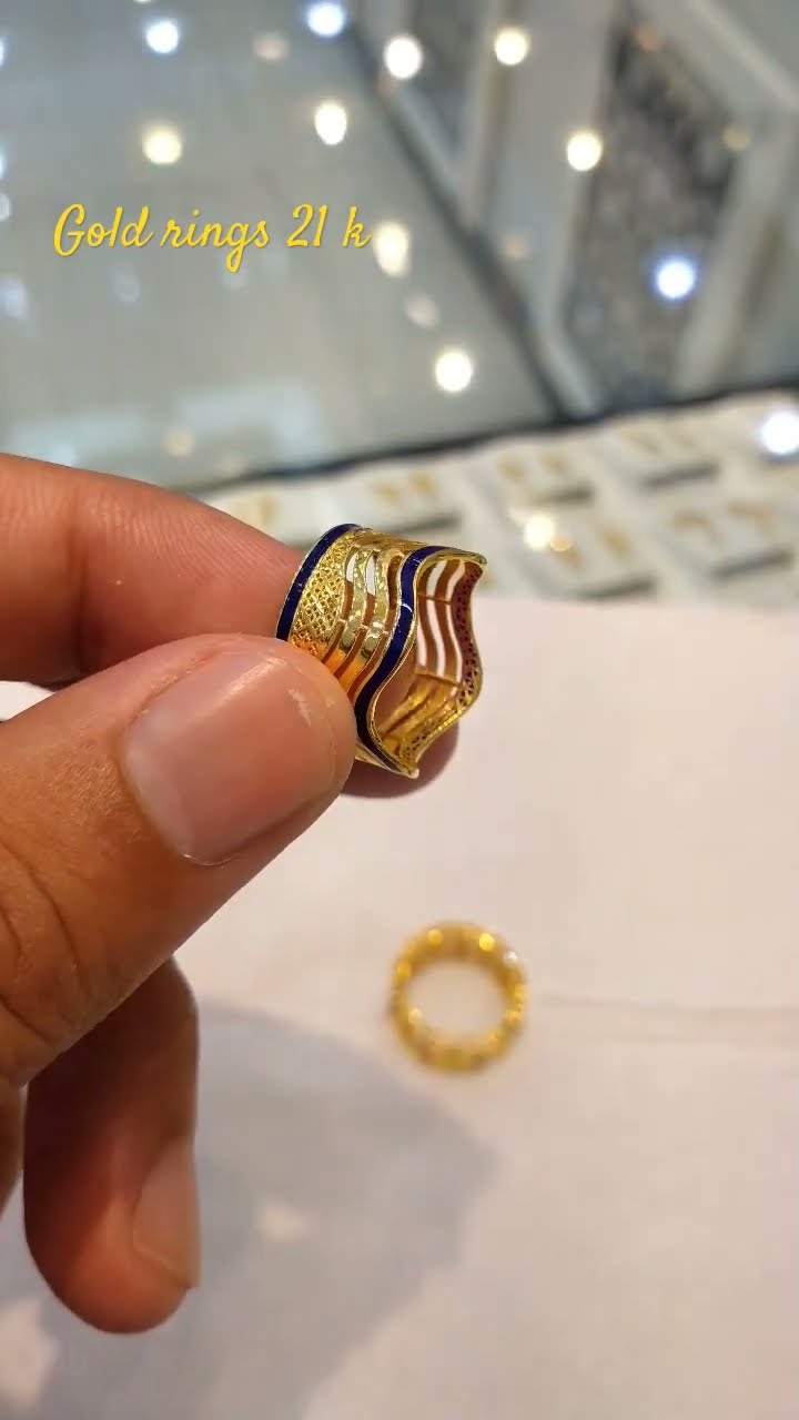 Gold rings 21 k made in Muscat Oman salalah shop in Oman salalah # ...