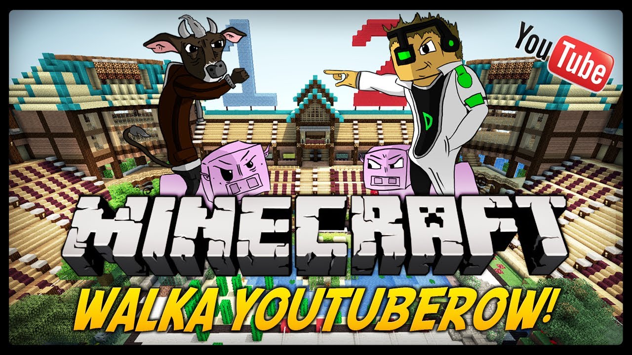 Minecraft Walka Youtuberow! - DELTI vs MANDZIO - Minecraft Pig Race #1 ...