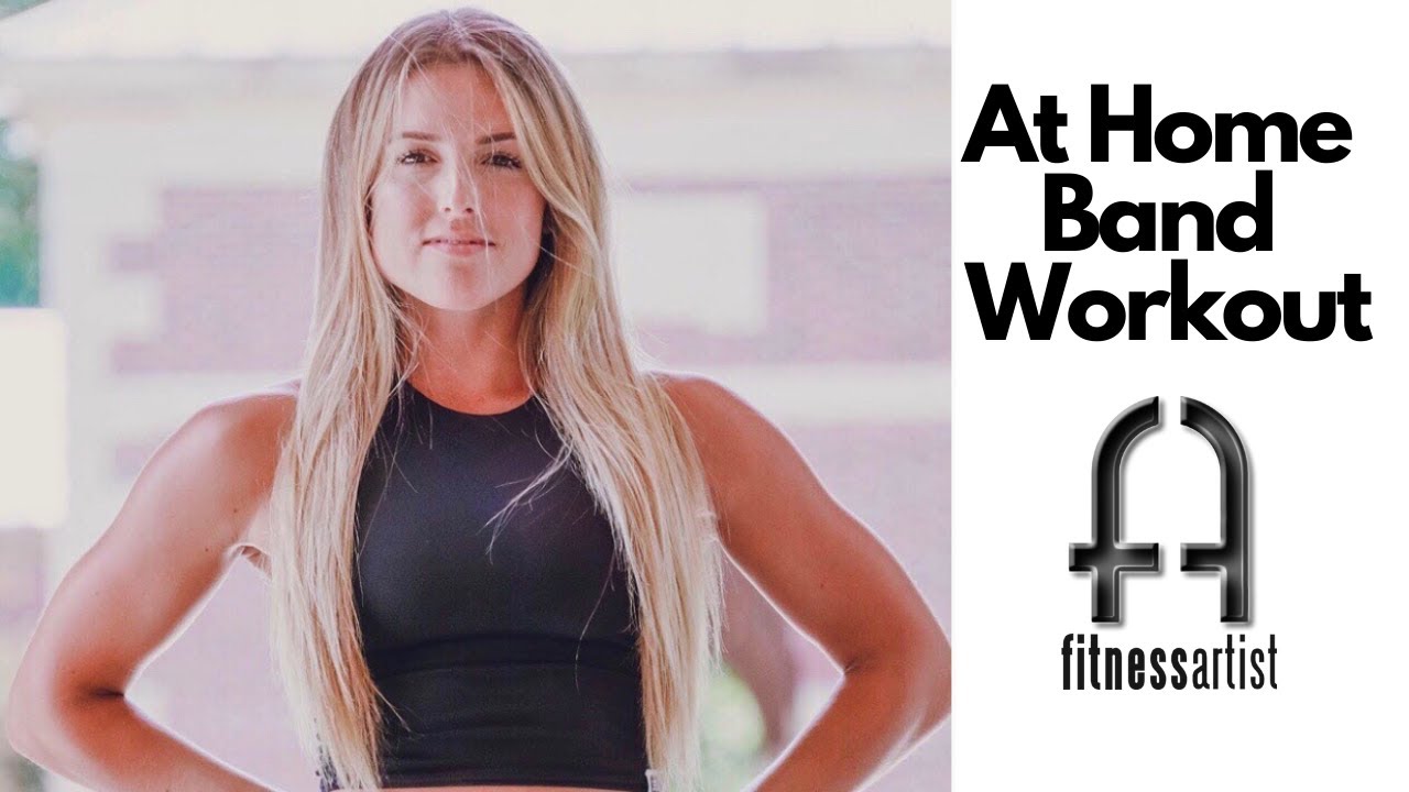 At home bodyweight and band workout! - YouTube