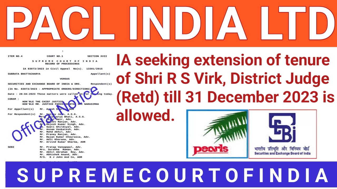 Sebi pacl refund process new update Pacl news 2023 today/Pacl refund ...