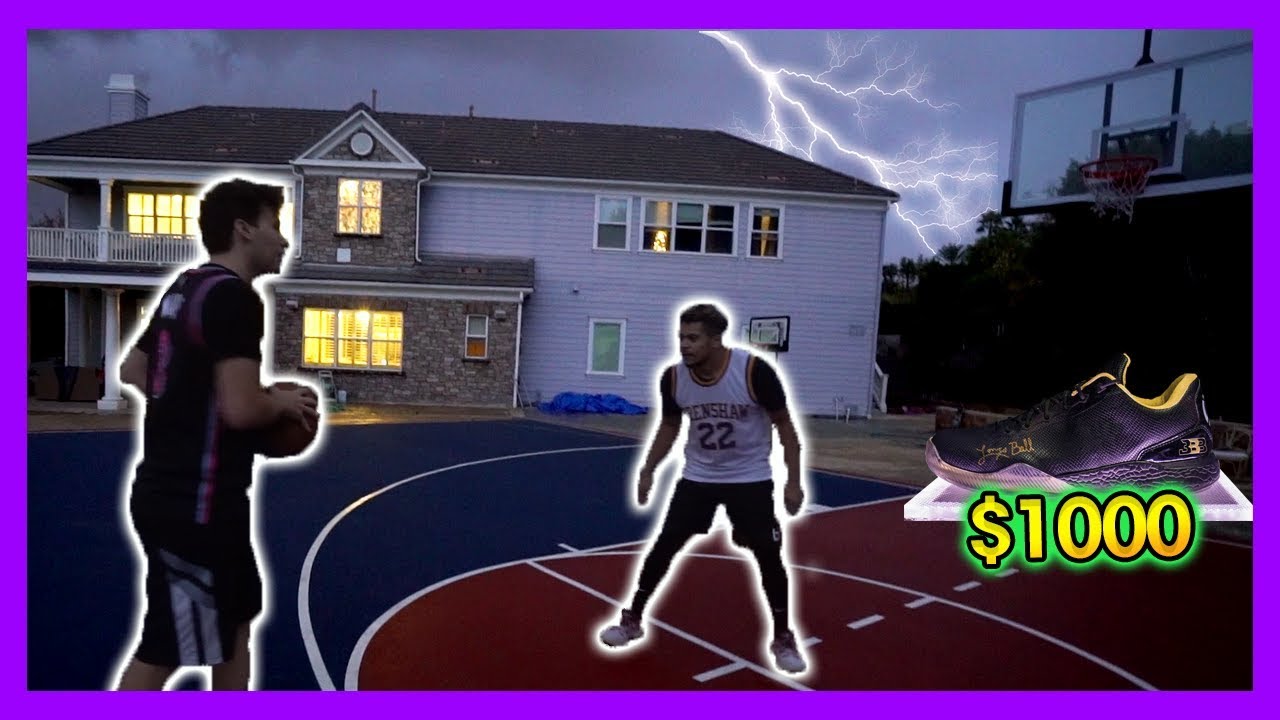 IRL BASKETBALL 1V1 JESSER FOR $1000 AUTOGRAPH SHOE !! - YouTube