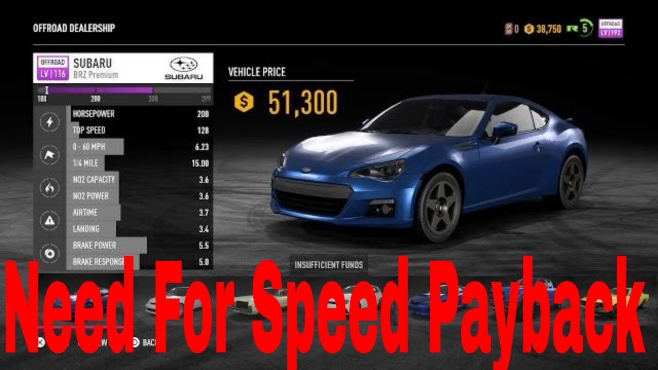 Need For Speed Payback Full Gameplay Walkthrough All Off Road Cars ...