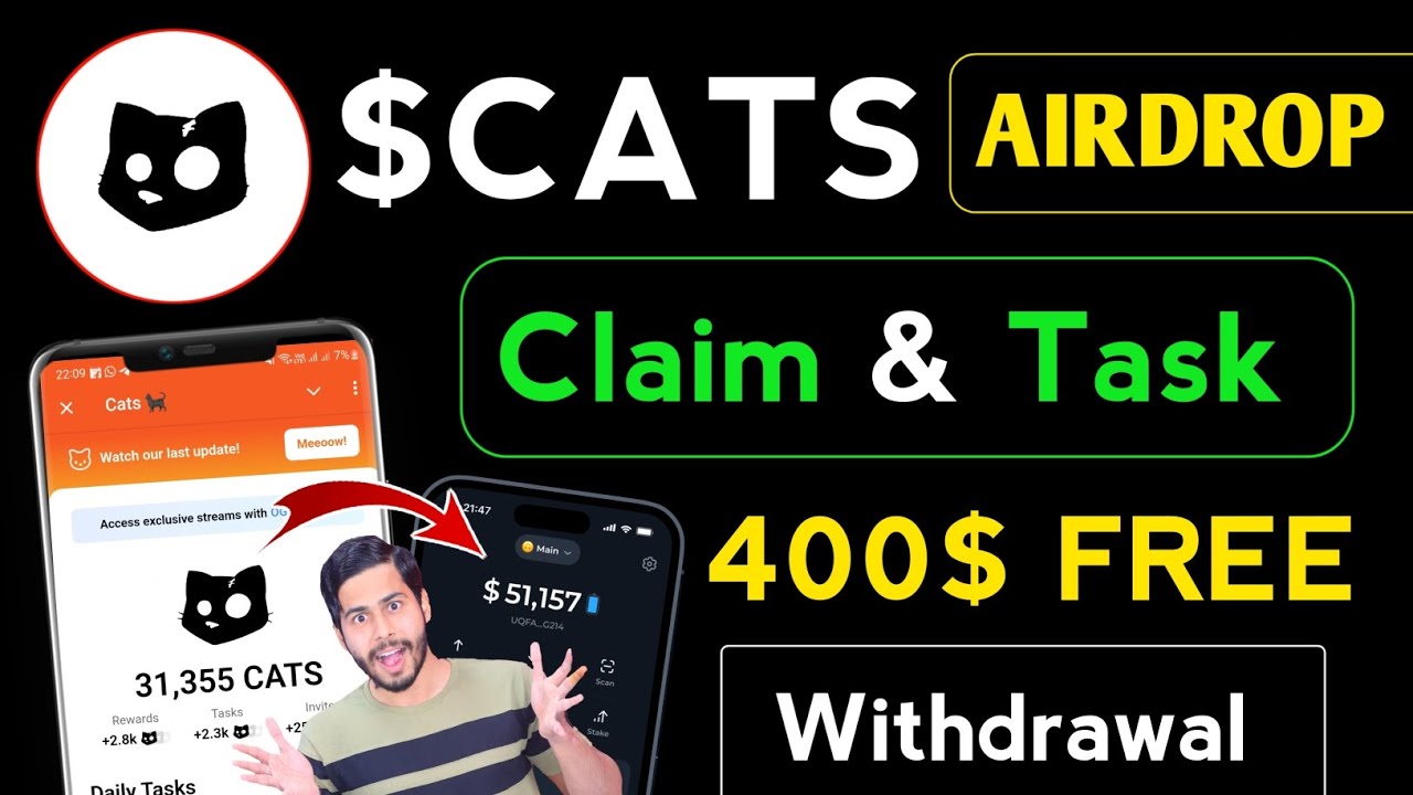 CATS Airdrop Claim, CATS Airdrop Withdrawal, cats airdrop listing date, cats airdrop wallet ...