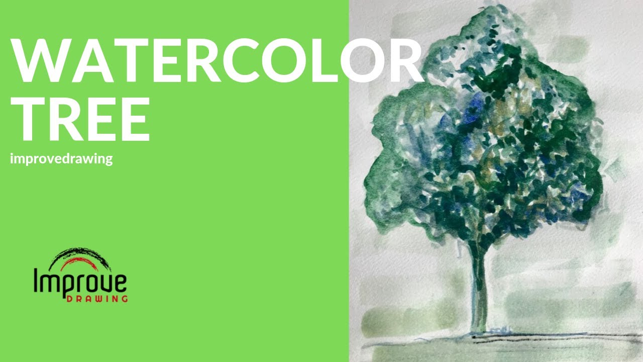 Water Color Tree - YouTube