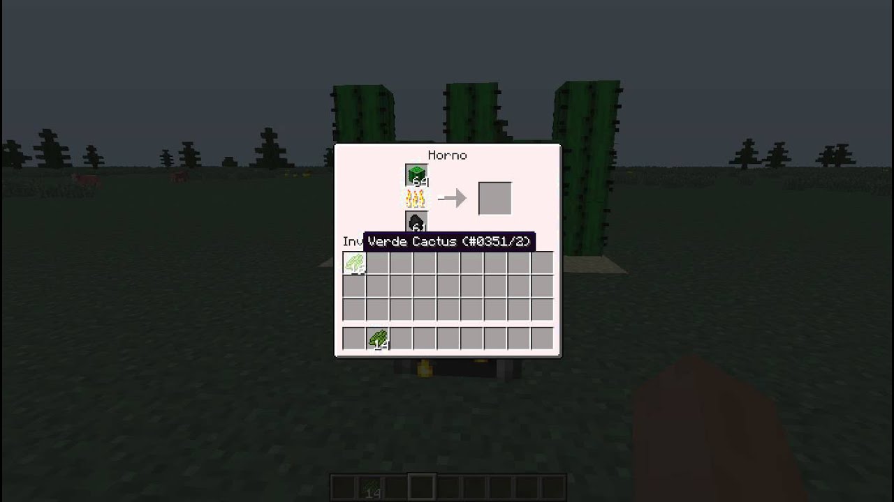 *COMO HACER TINTE VERDE* MINECRAFT TUTORIAL - YouTube
