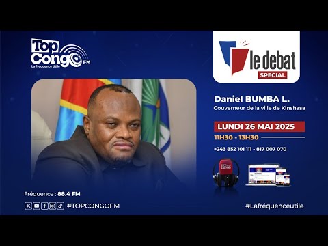 LE DÉBAT SPÉCIAL KINSHASA AVEC LE GOUVERNEUR DANIEL BUMBA - YouTube