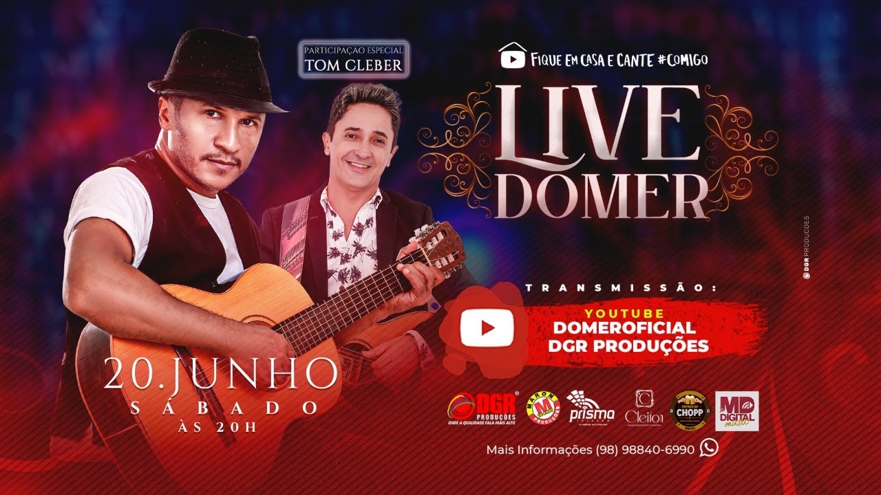 Live Domer #MDDigitalMusic #DGRProducoes - YouTube