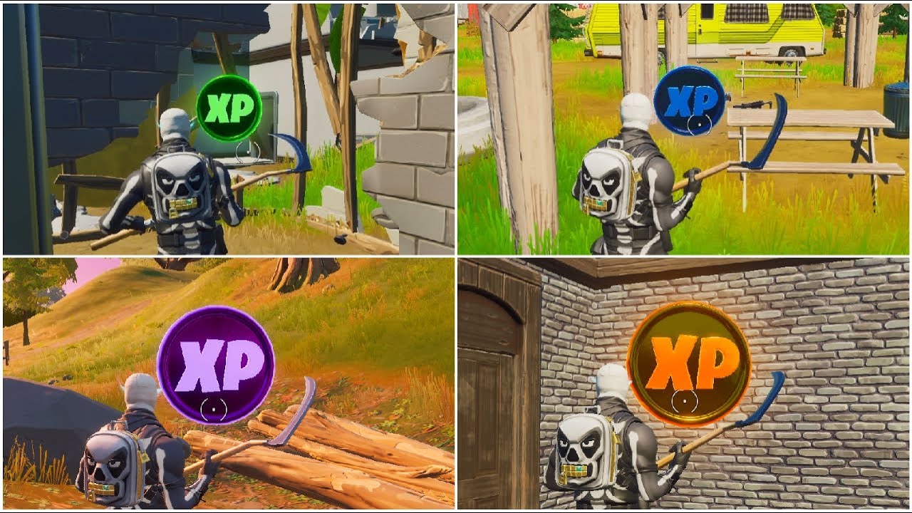 All Week 7 XP Coins Locations Guide / Green, Blue, Purple & Gold Coins ...