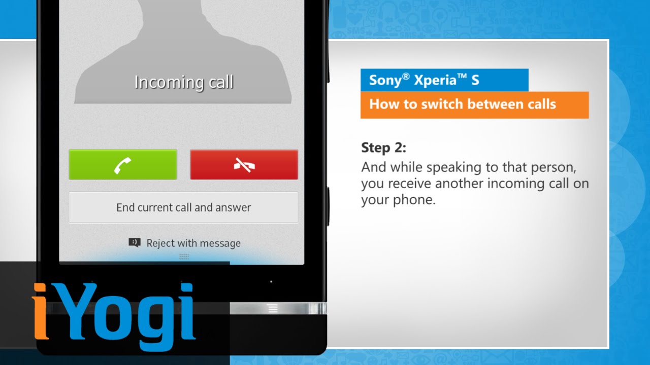 How to switch between calls in Sony® Xperia™ S :Tutorial - YouTube