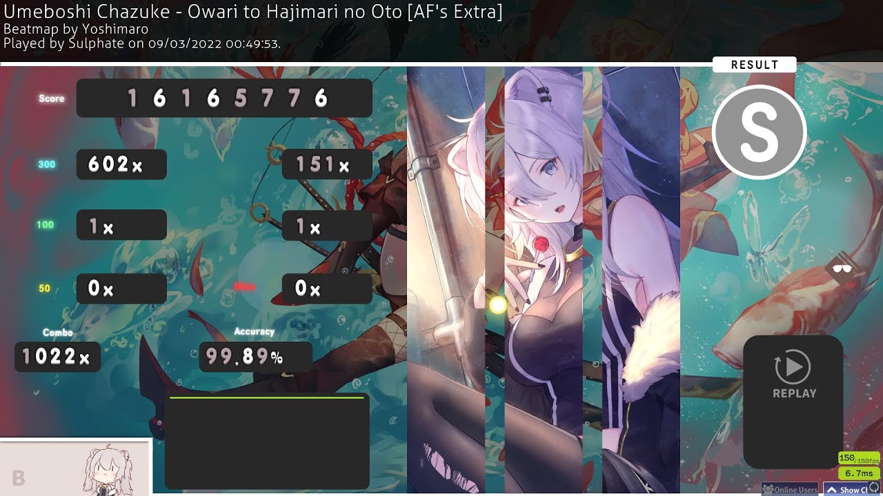 osu! Umeboshi Chazuke - Owari to Hajimari no Oto [AF's Extra] 5.84* +HD ...