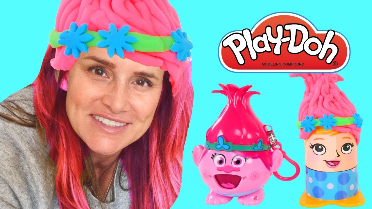 Nuevos Trolls Radz + Cambio de Look Cortes Divertidos Play Doh Poppy ...