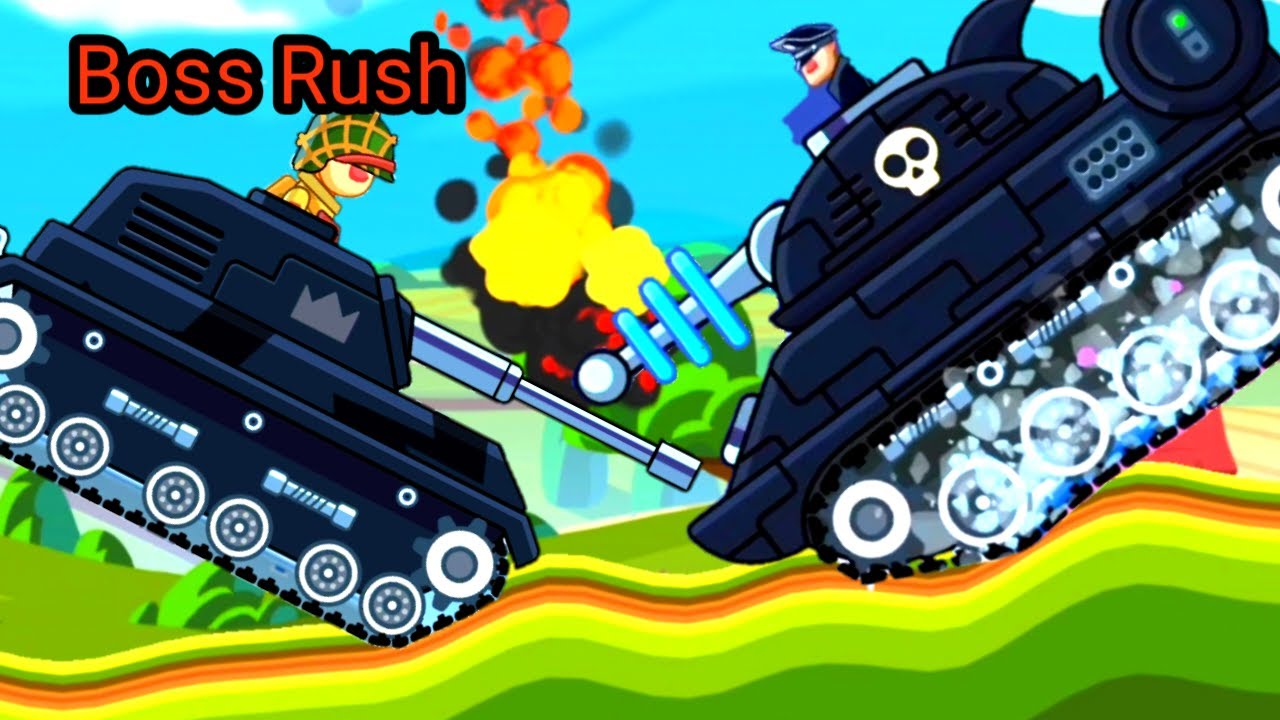 BOSS rush map pley,Hills of steel game,Titan tank vs Boss tank fight ...