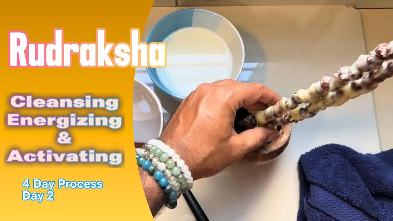 Channel Divine Energy: Day 2 Rudraksha Energizing with Milk! - YouTube