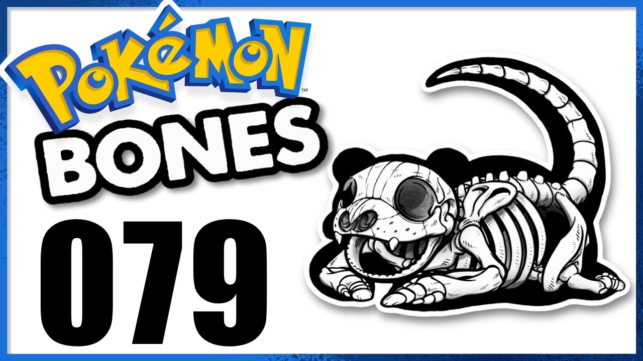 Psychic Type Pokemon Slowpoke Skeleton - PKMN 079 - Bone Art Pokedex ...