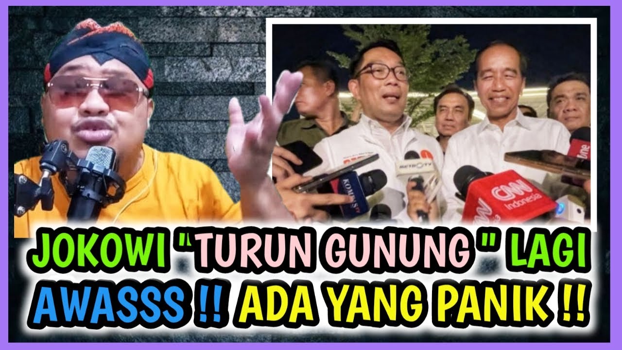 JOKOWI TURUN GUNUNG LAGI, BANTENG LETOY LAGI. RIDWAN KAMIL UNDANG JOKOWI DI KAMPANYE AKBAR - YouTube
