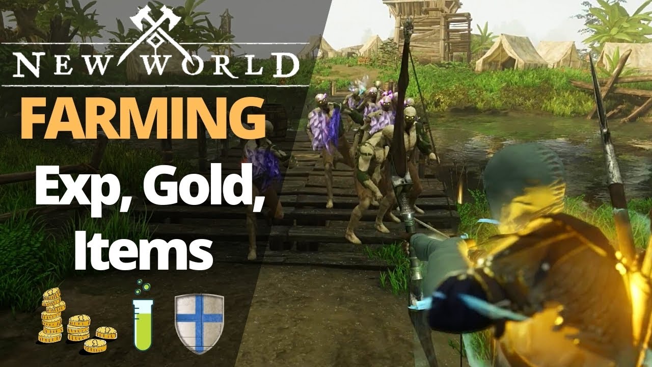 Farming Massive Exp, Items, And Gold - New World - YouTube