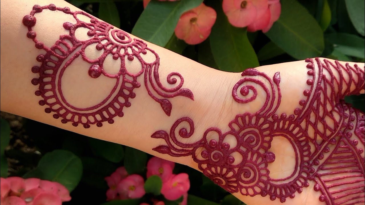 New and Easy Pink Mehndi Design for any festival / function || Home ...