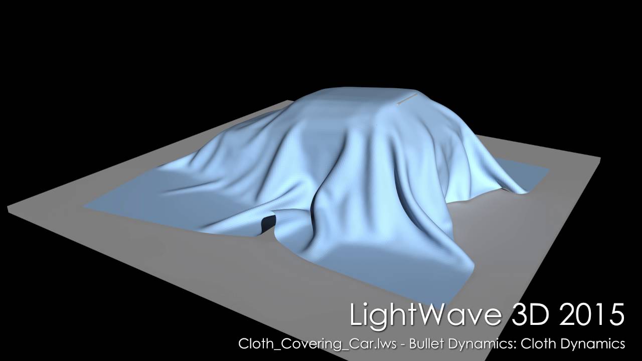 LightWave 3D: Cloth Covering Car scene rendered - YouTube