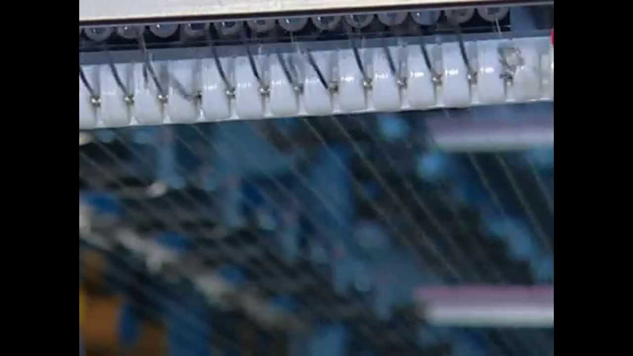 VM - 108 "Servomatic" High Speed Sectional Warper Machine - YouTube