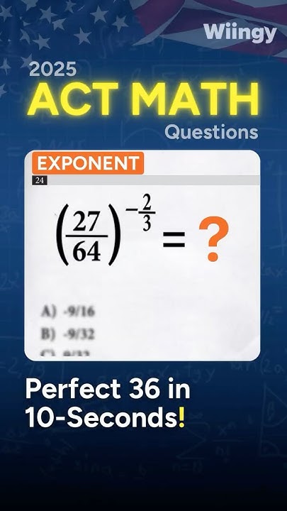 Unlock #ACT Exponent Success with This Genius Trick! 🏆 - YouTube