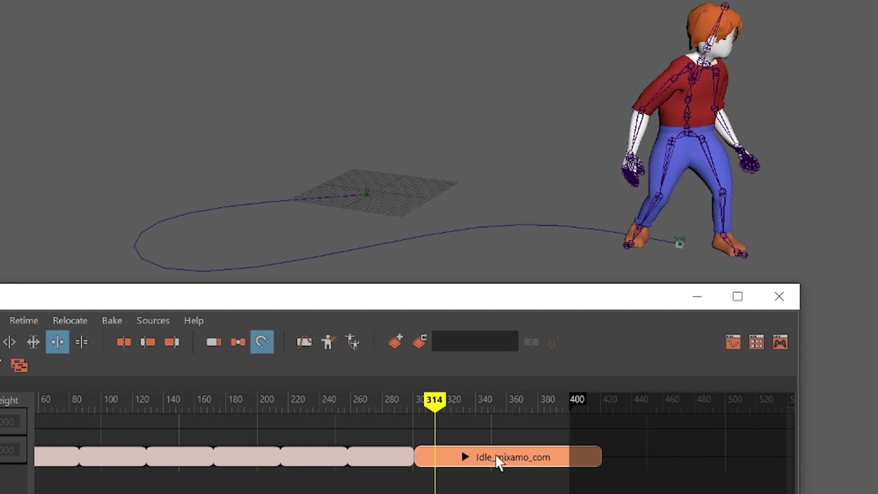 Time Editor for Motion Mixing Animations in Maya - YouTube