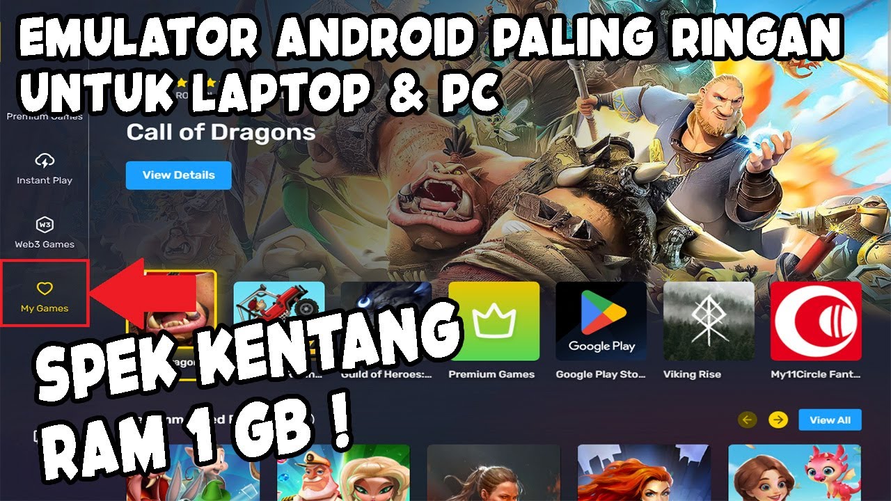 BARU ! Emulator Android Paling Ringan Untuk Laptop Atau Pc Low End Ram ...