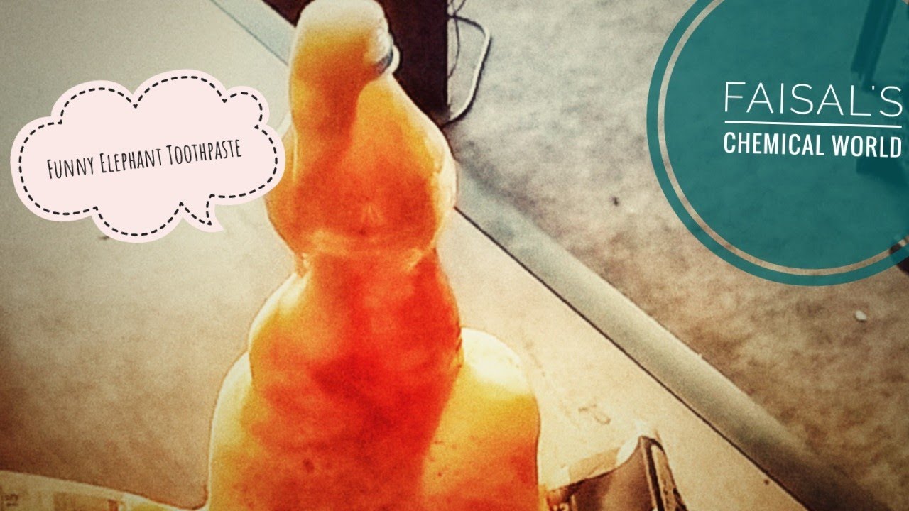 ELEPHANT TOOTHPASTE |Funny (Chemical reaction) - YouTube