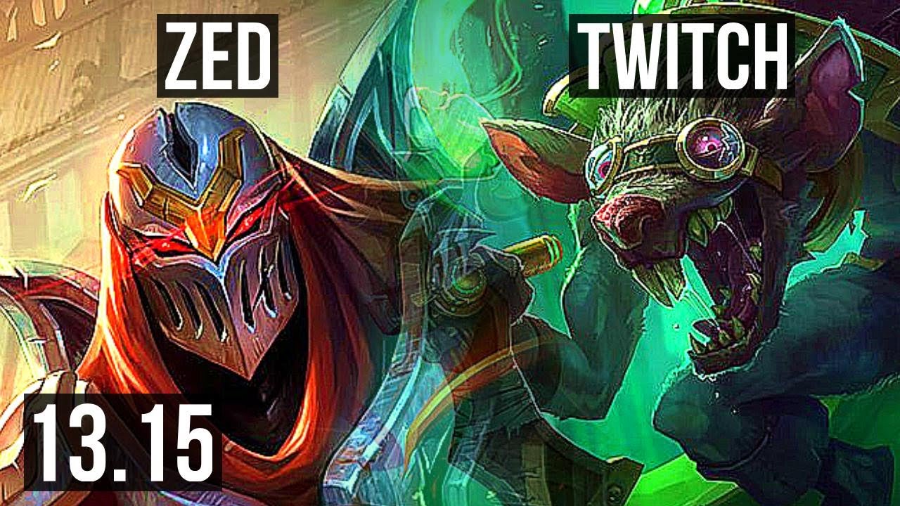 Zed Vs Twitch Mid 2 3m Mastery 6 Solo Kills 500 Games Rank 9