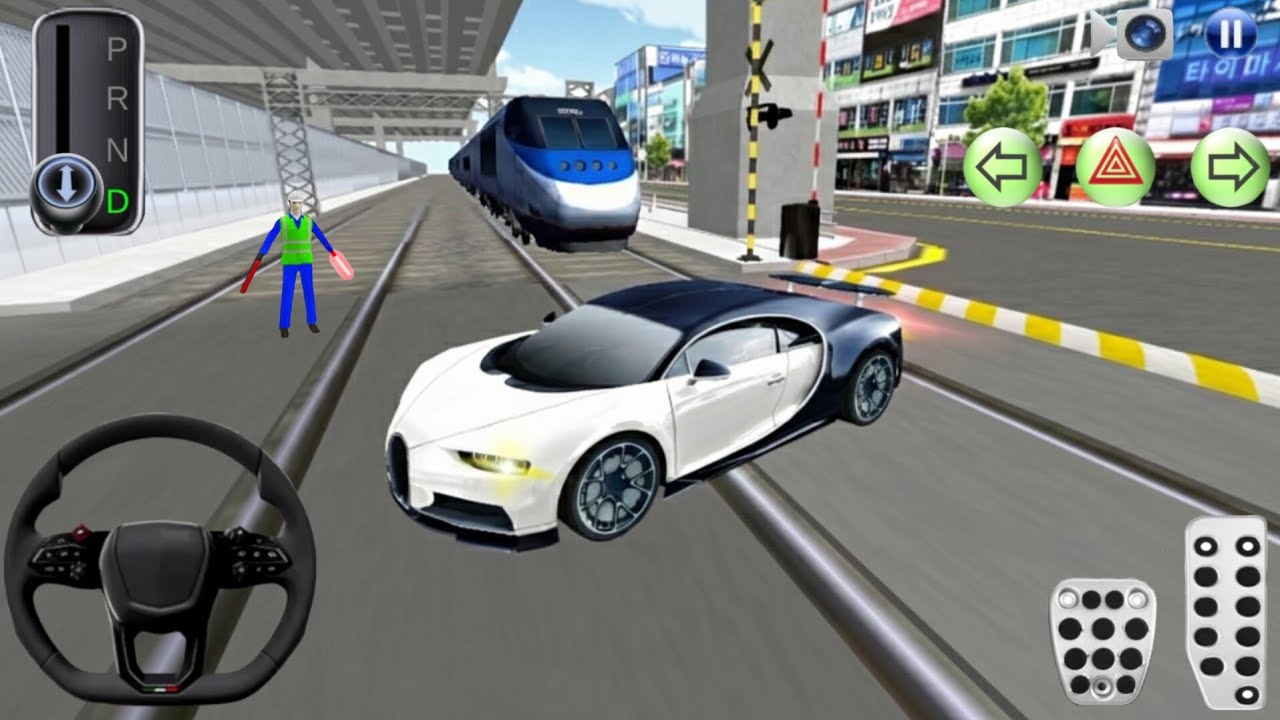 New Bugatti Mc Queen Car vs Bullet Train Crash Test - 3D Driving Class ...