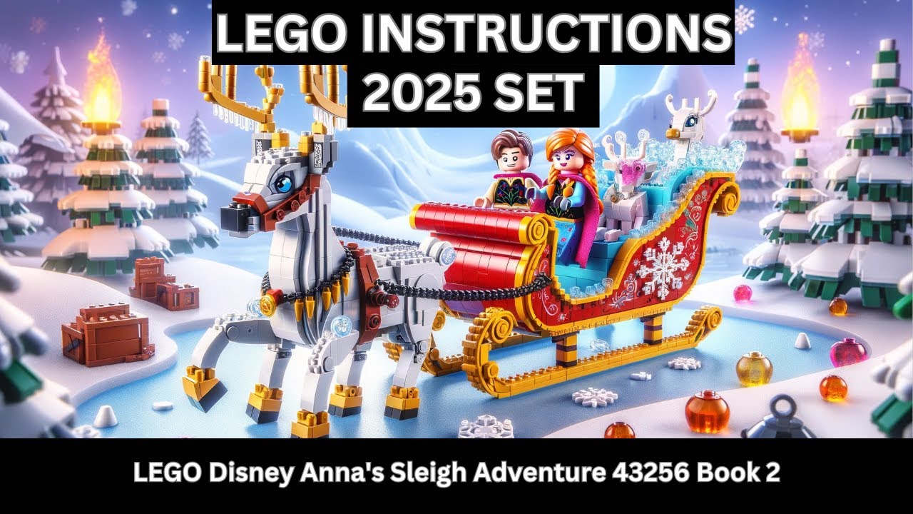 LEGO INSTRUCTIONS: Disney Frozen Anna's Sleigh Adventure (43256) Build ...