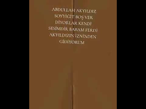 ABDULLAH AKYILDIZ BOŞ VER DİYORLAR ORJİNAL SESİDİR ORJİNAL KONSER 