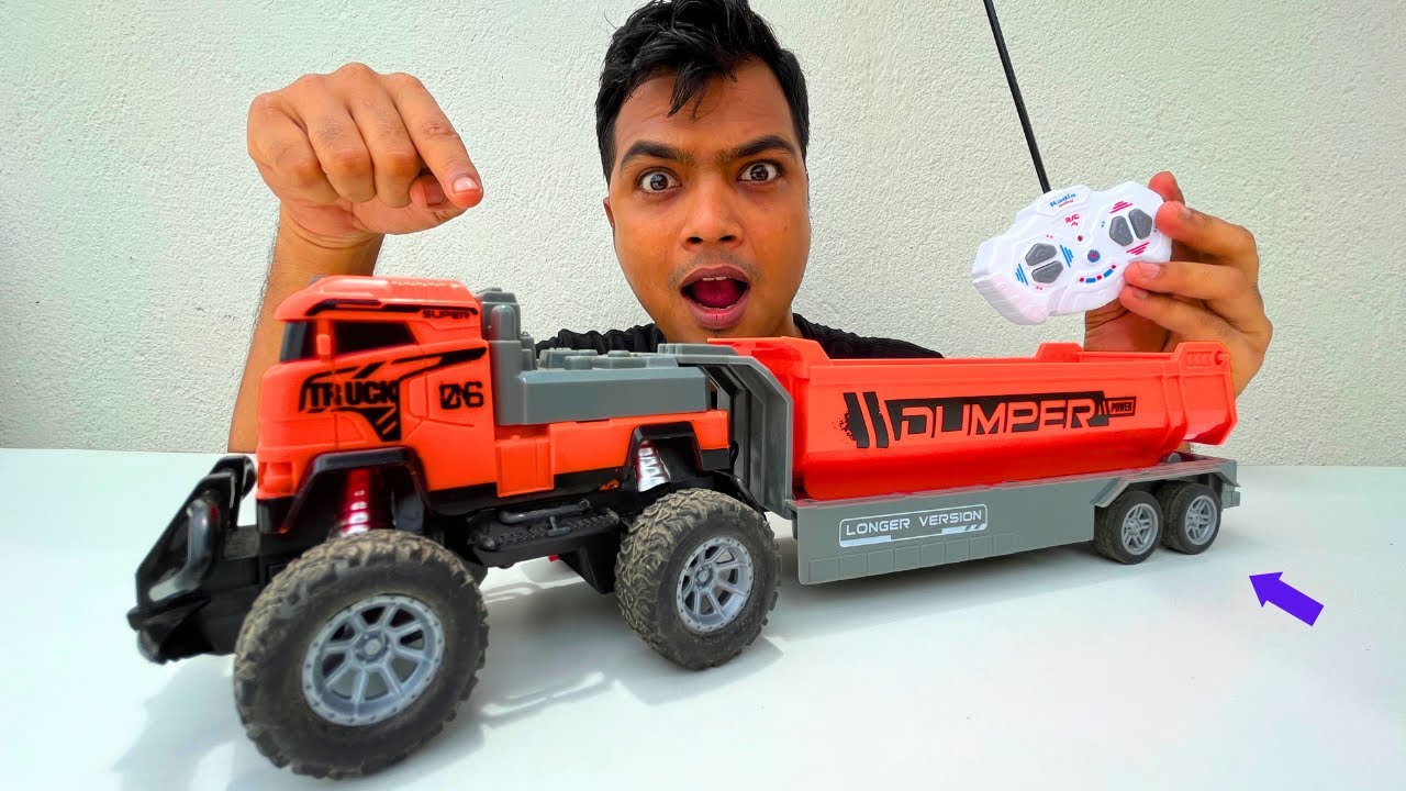 8×8 Wheel RC Dumper Truck Unboxing & Testing | RC Mini Container Truck ...