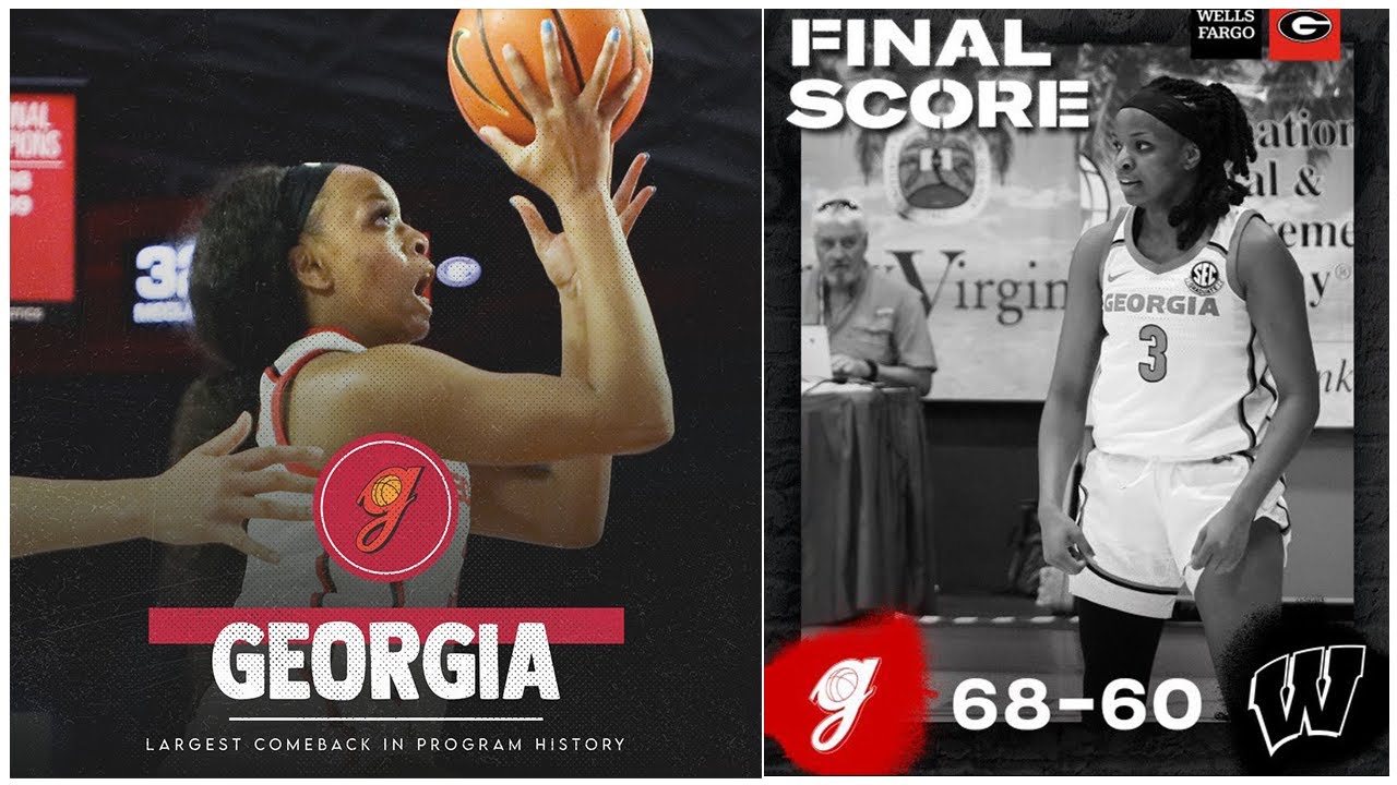 Georgia Lady Bulldogs | 26-0 run vs Wisconsin | Largest Comeback In ...