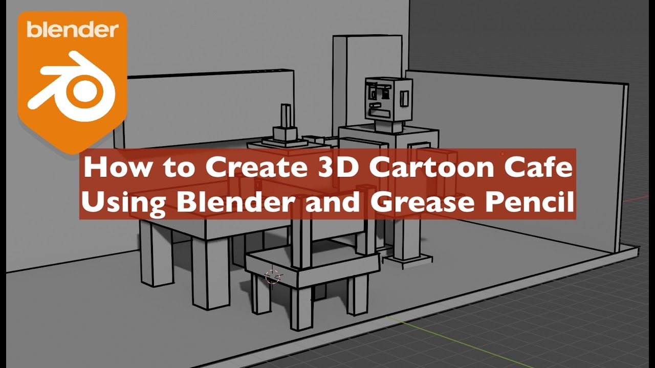 BSLIVE Creating Cartoon Cafe Using Blender Basic Tool - YouTube