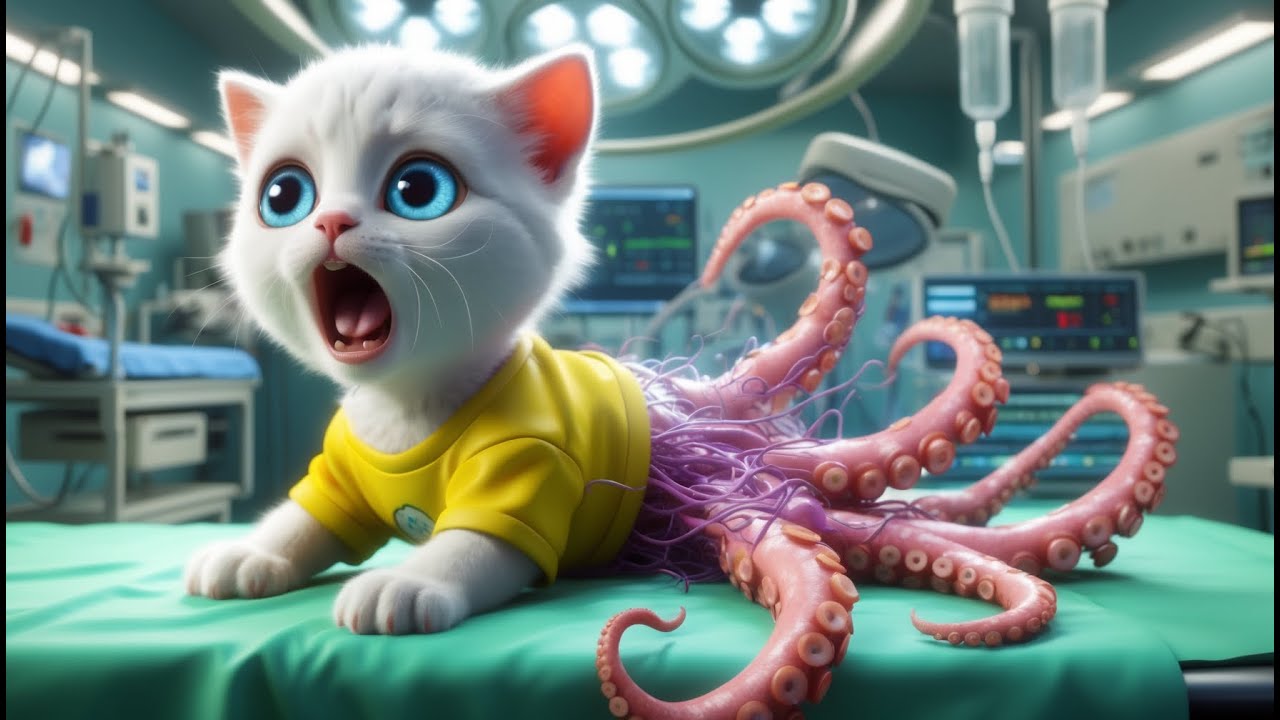 Kitten Transforms into Octopus Parasite 🐙 After Encountering Octopus🙀 # ...