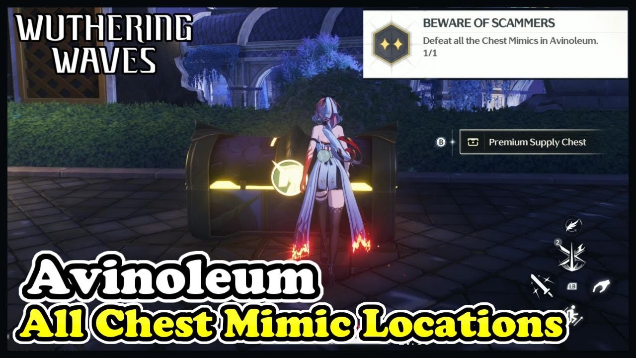 All Chest Mimics in Avinoleum Wuthering Waves (BEWARE OF SCAMMERS Trophy) - YouTube