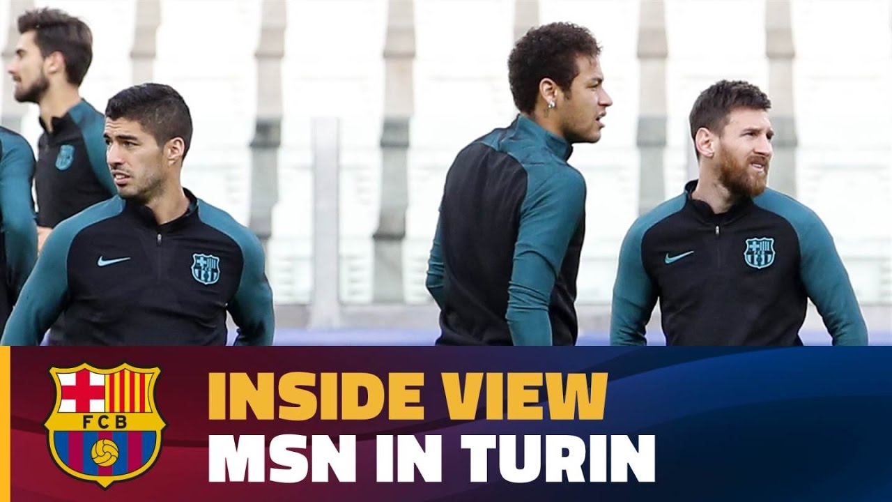 [BEHIND THE SCENES] Messi, Suárez & Neymar Jr. journey in Turin - YouTube