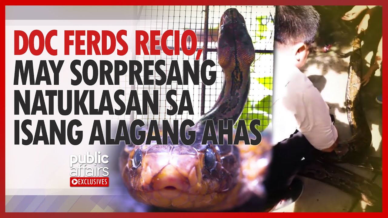 Doc Ferds Recio, may sorpresang natuklasan sa isang alagang ahas ...