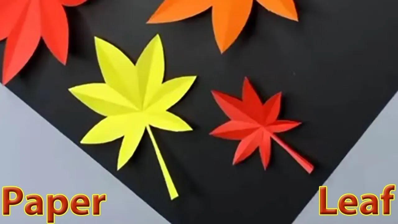 Maple Leaf l American Sweetgum Leaf l Paper Leaves | Short Video - YouTube