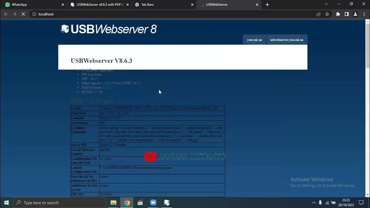 USBWebServer Portable Untuk Alternatif Solusi - YouTube