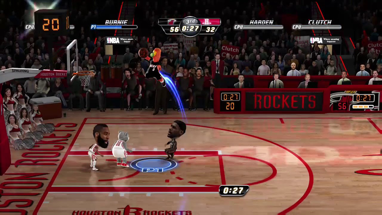 NBA JAM ON FIRE EDITION MIAMI HEAT VS ROCKETS GAMEPLAY - YouTube