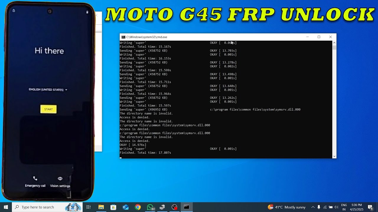 Moto G45 Frp Remove Fastboot Mode! Moto Frp Remove New Model Fastboot ...