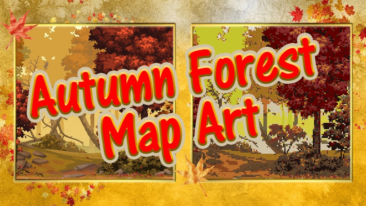 Autumn Forest Map Art - YouTube
