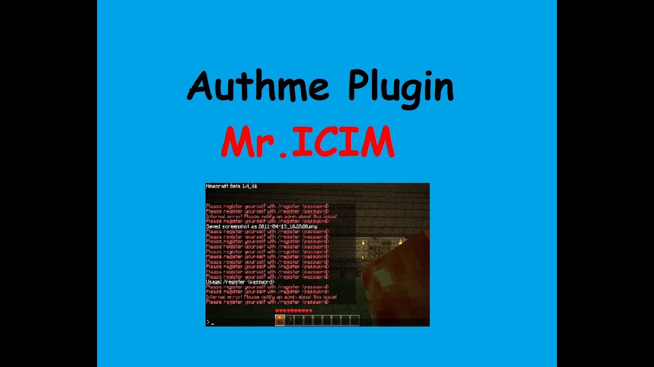 Plugin Authme bukkit / resgistrar + login los users en un sv - Español ...
