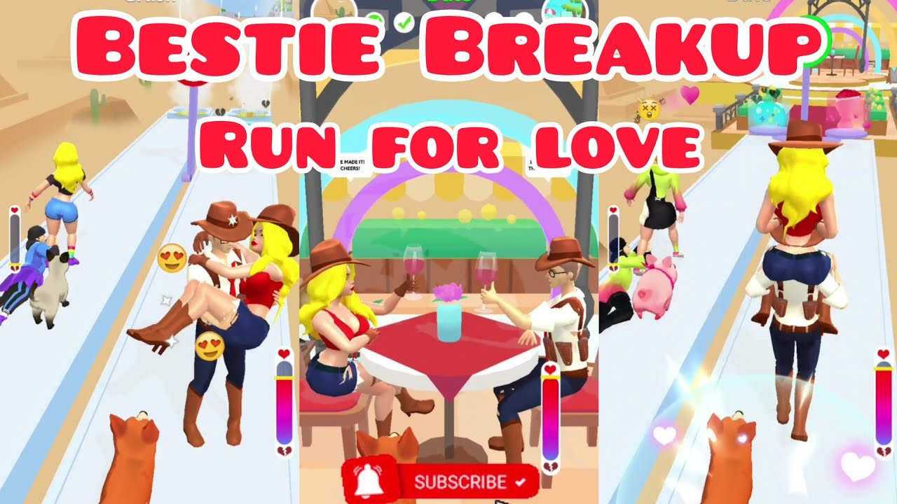 Bestie Breakup - Run for Love 😍 (Gameplay Android, ios) - YouTube